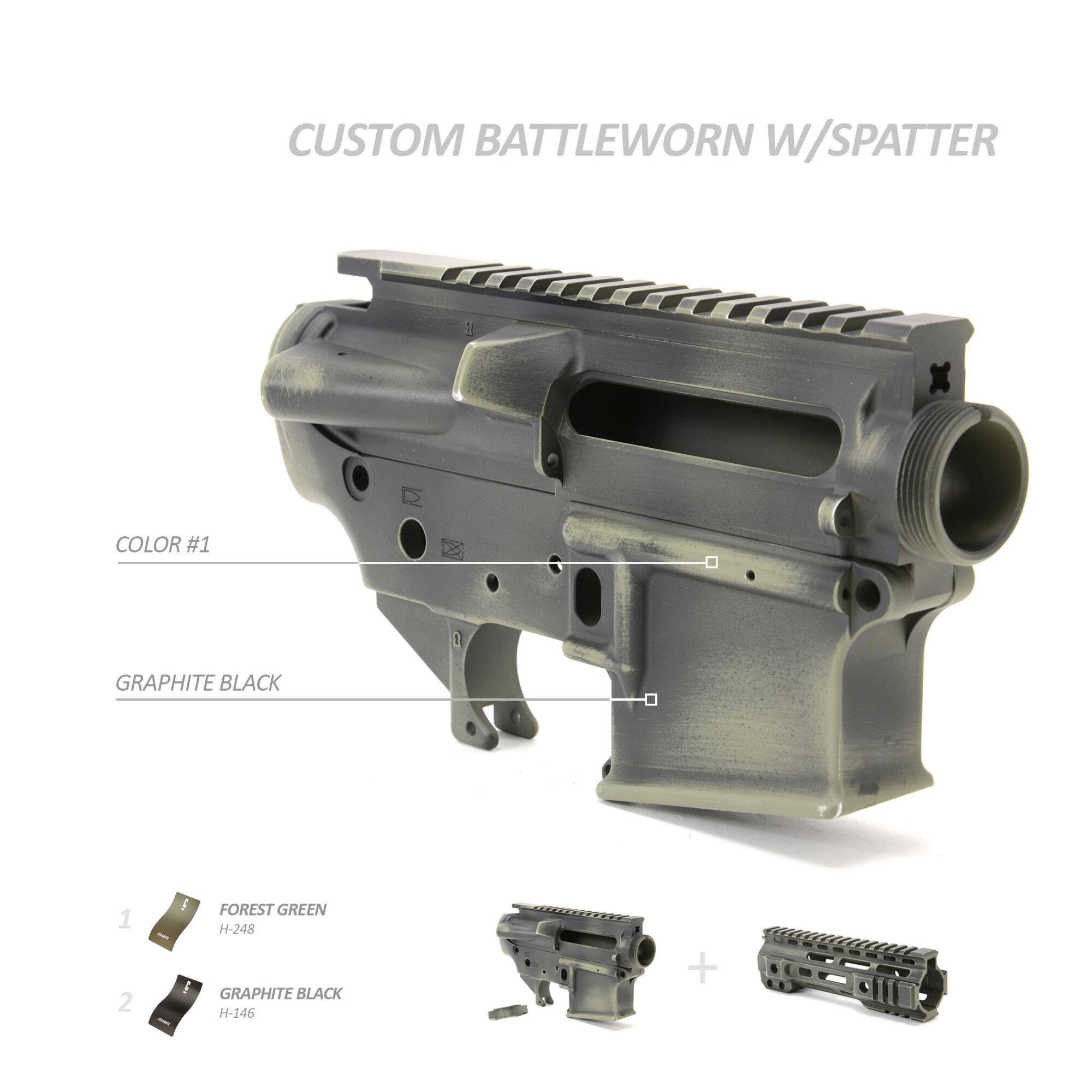 ADD Custom Cerakote to a Builders Set - Battleworn
