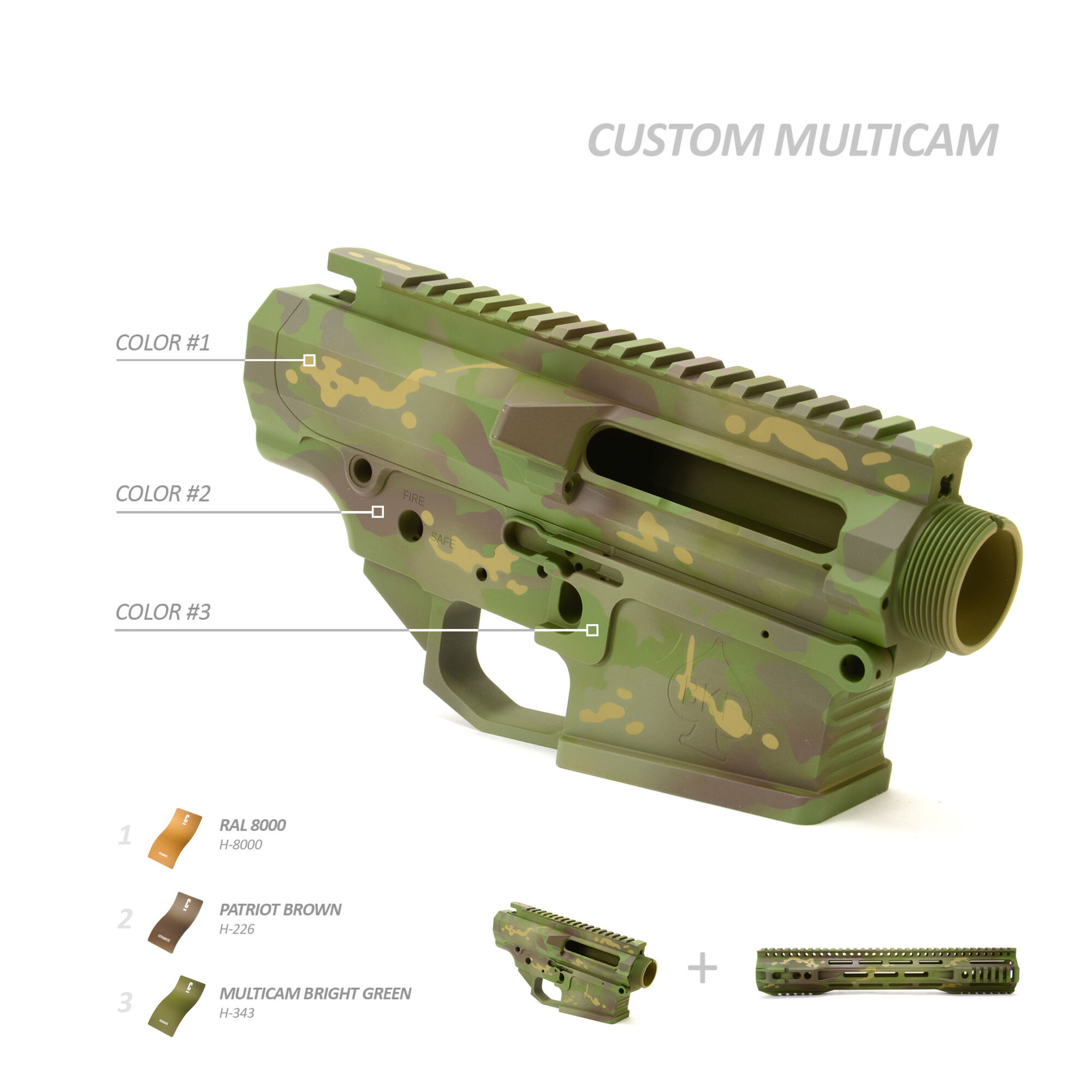 ADD Custom Cerakote to a Builders Set - Multicam