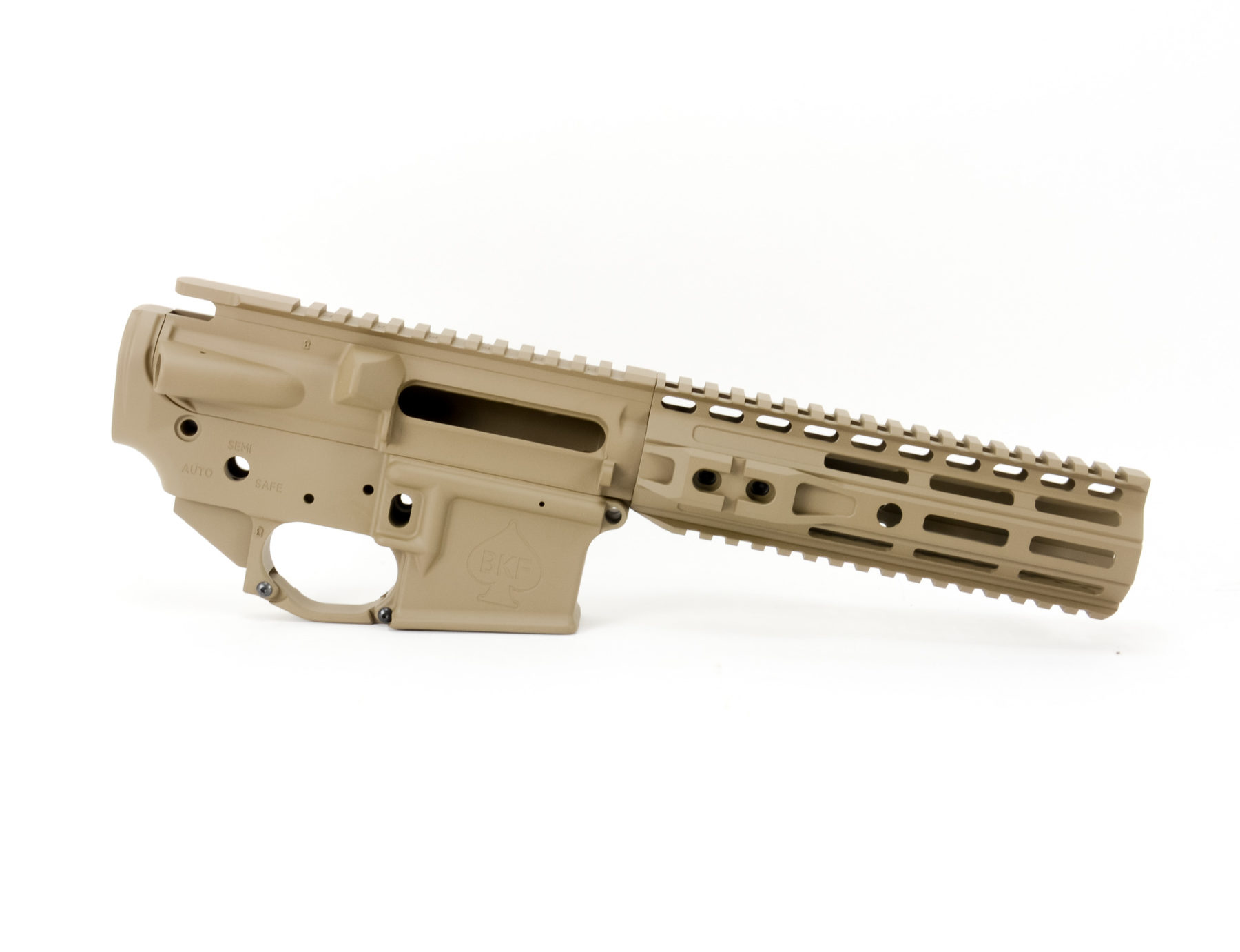 BKF AR15 Stripped Cerakoted Receiver Set - FDE
