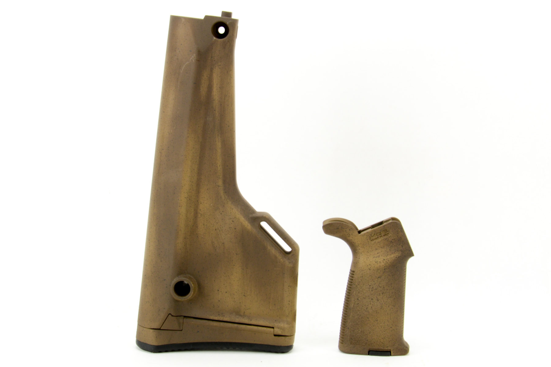 Magpul Moe Rifle Stock Mil-spec and MOE Grip Combo - Coyote Battleworn ...
