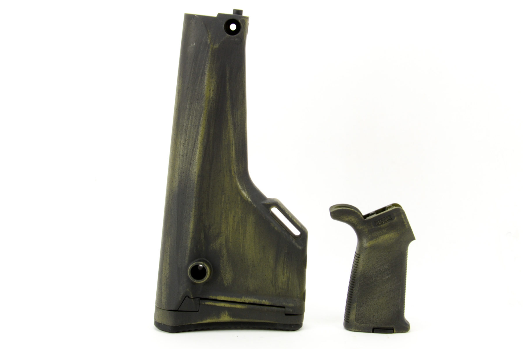 Magpul Moe Rifle Stock Mil-spec and MOE Grip Combo - Bazooka Battleworn ...