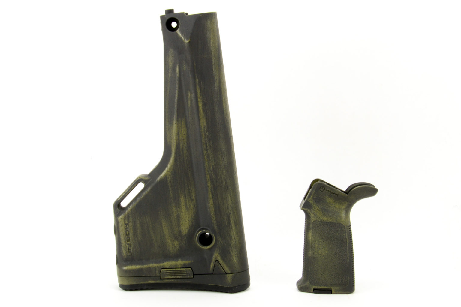 Magpul Moe Rifle Stock Mil-spec and MOE Grip Combo - Bazooka Battleworn ...