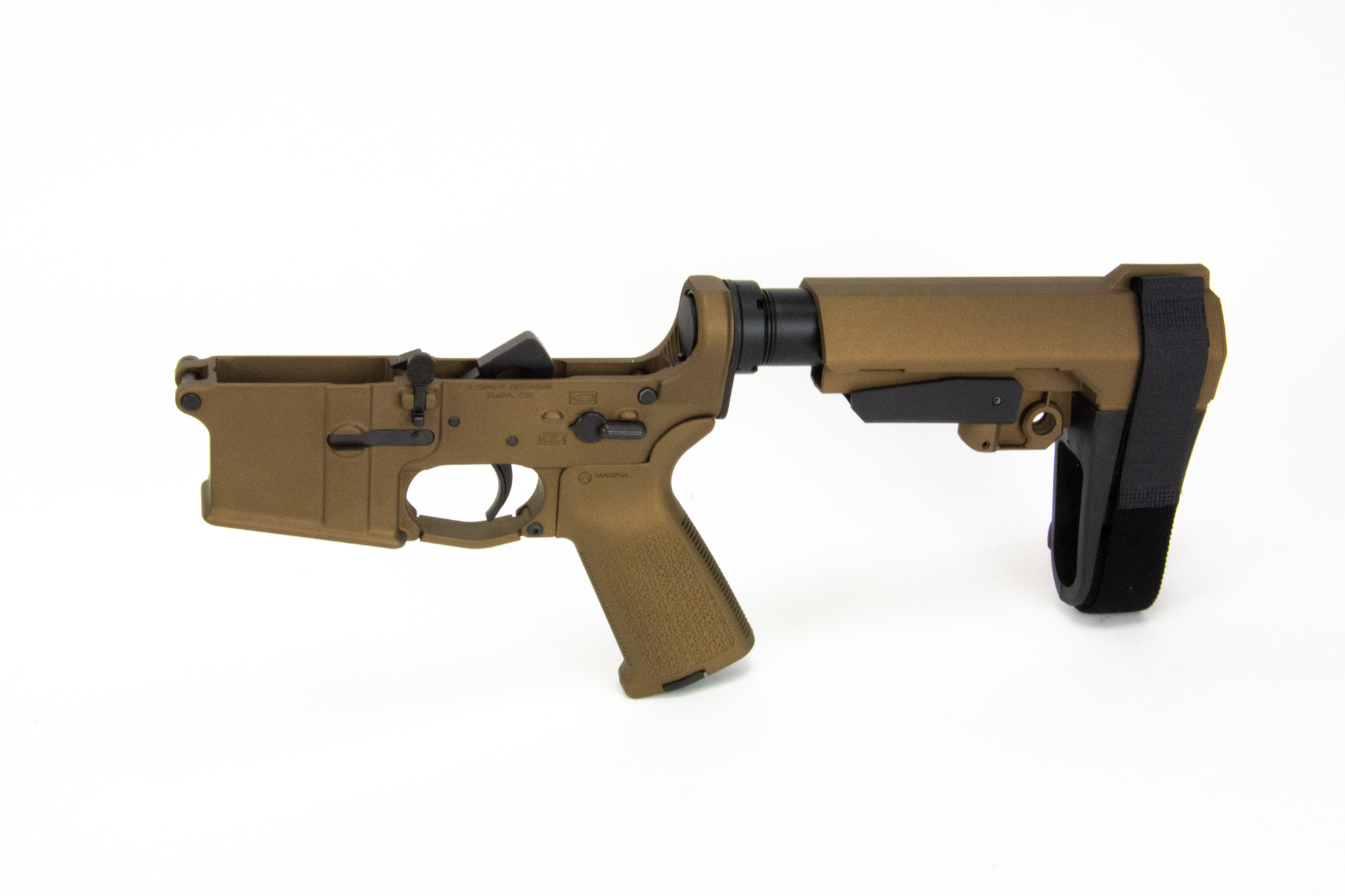 BKF AR15 Complete Lower Receiver W/ Magpul MOE Grip & SBA3 Stock ...