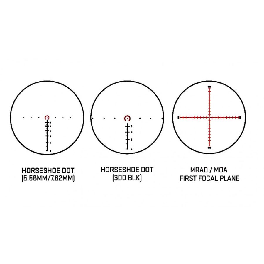Sig Sauer TANGO4 Rifle Scope 1-4X24MM 30MM FFP 556-762 Horseshoe ...