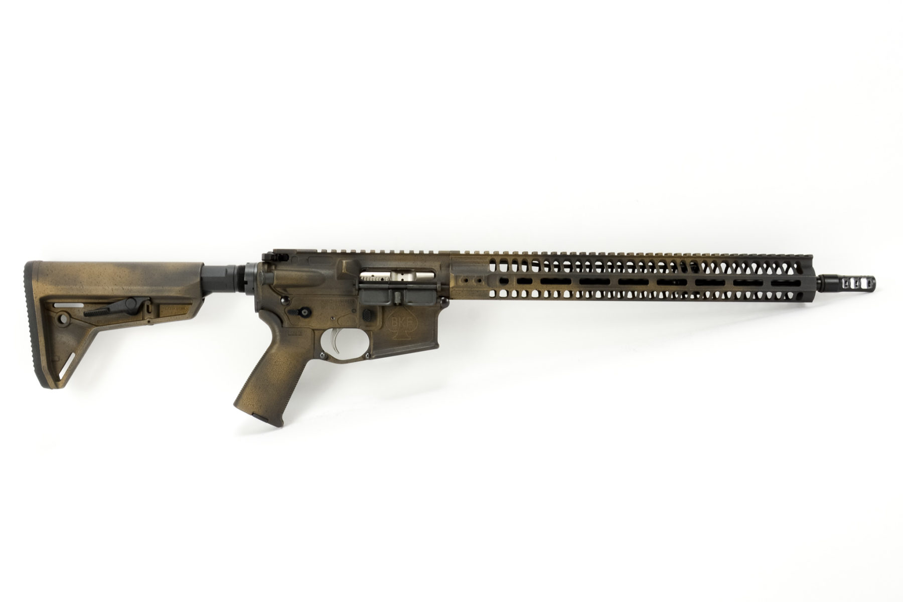 BKF M4 MOD-1 M4 16" Pencil 1/7 Twist 5.56 Nato Rifle - Bronze Battleworn