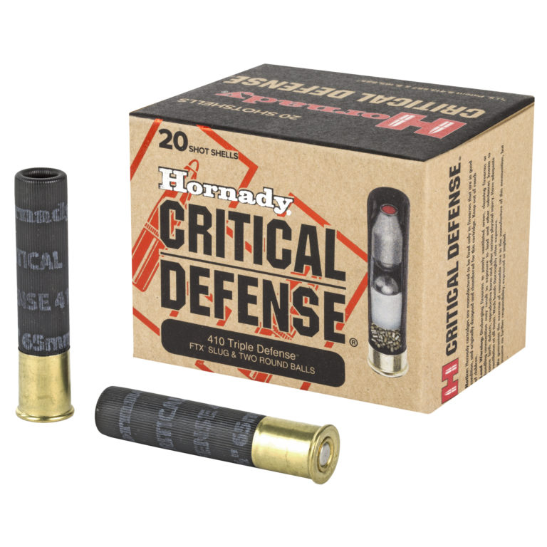 Hornady, Critical Defense, 410 Gauge, 2.5", Defender, 20 Round Box ...