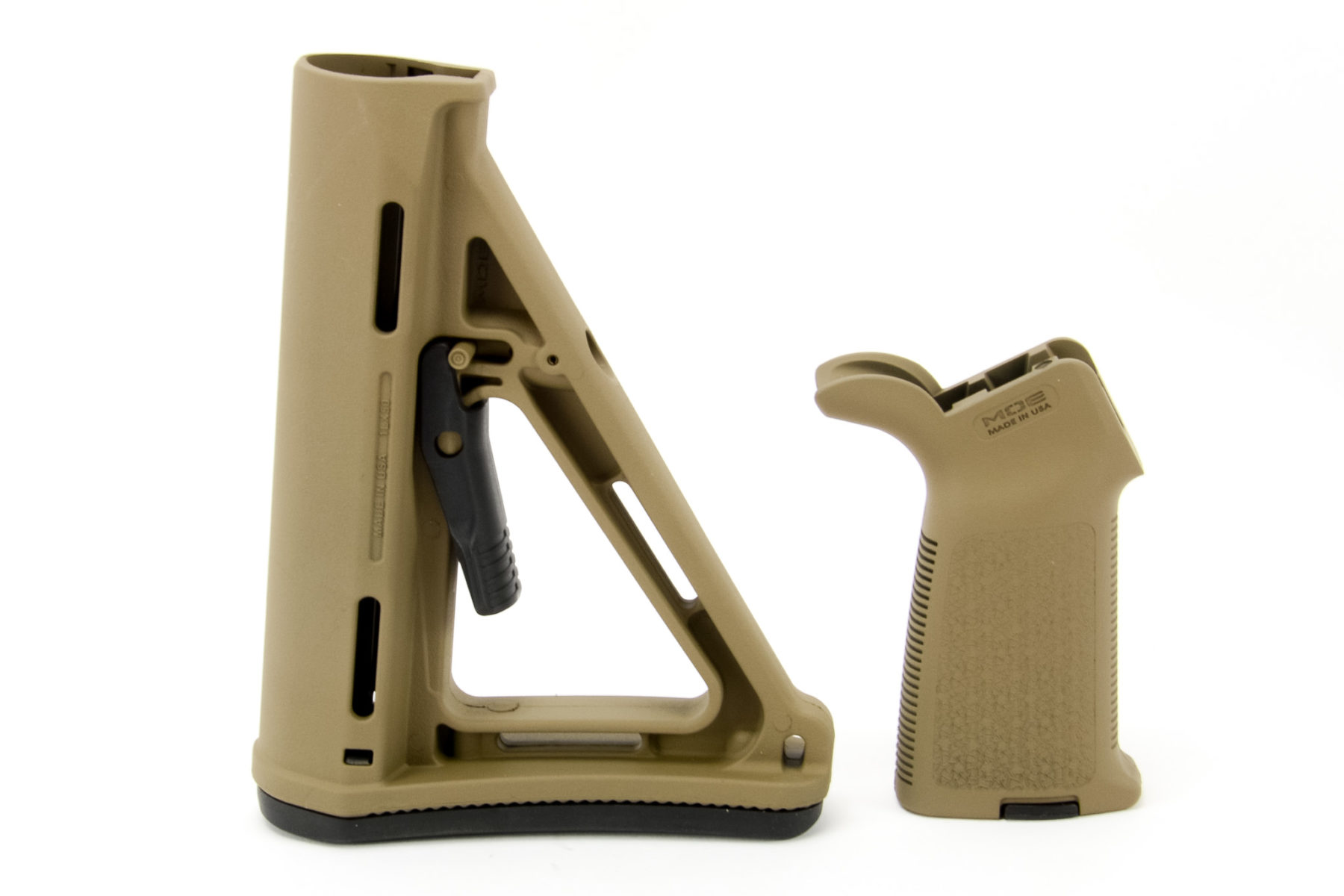 Magpul Moe Carbine Stock Mil-spec and MOE Grip Combo - FDE Cerakote