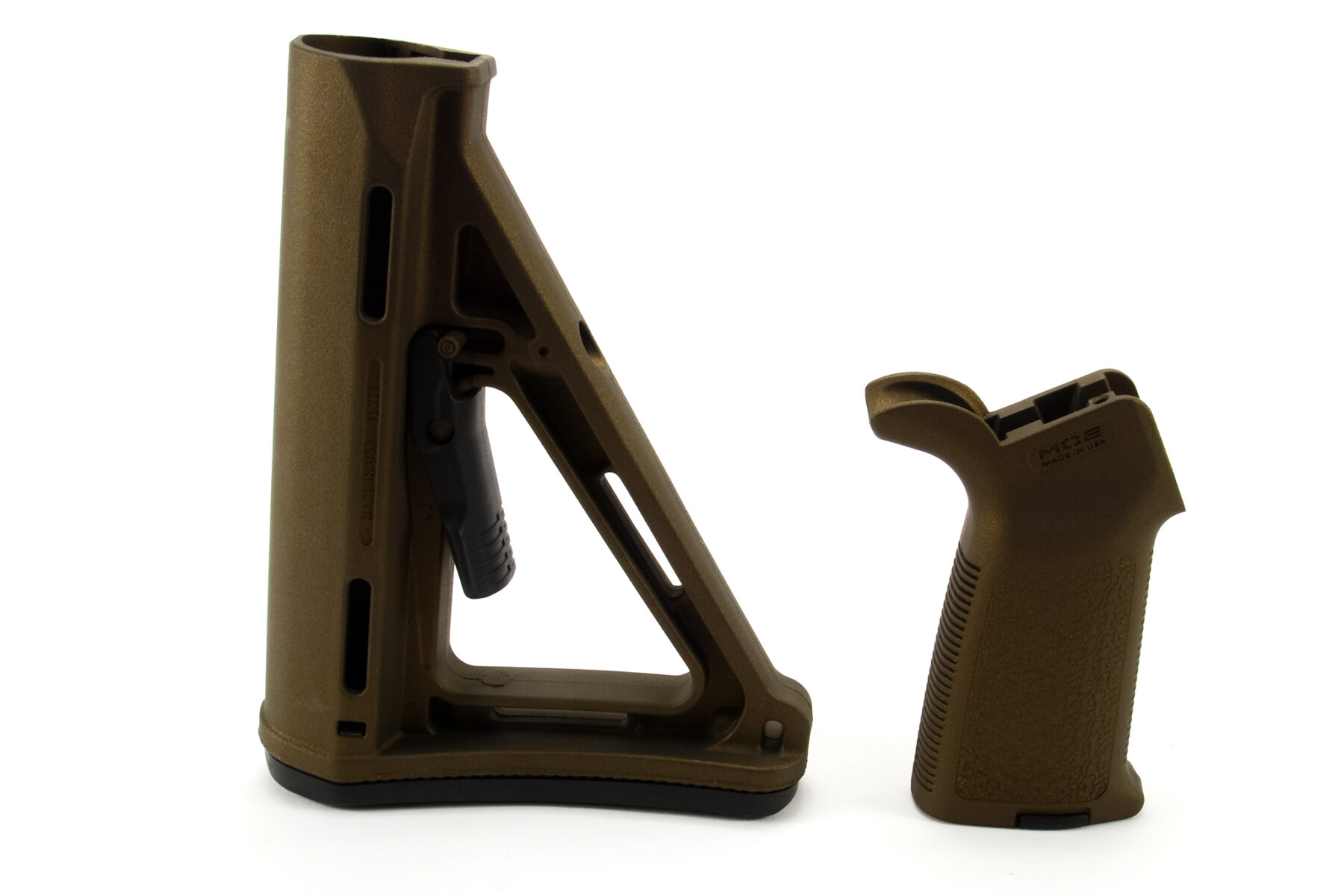 Magpul Moe Carbine Stock Mil-spec and MOE Grip Combo - Midnight Bronze ...