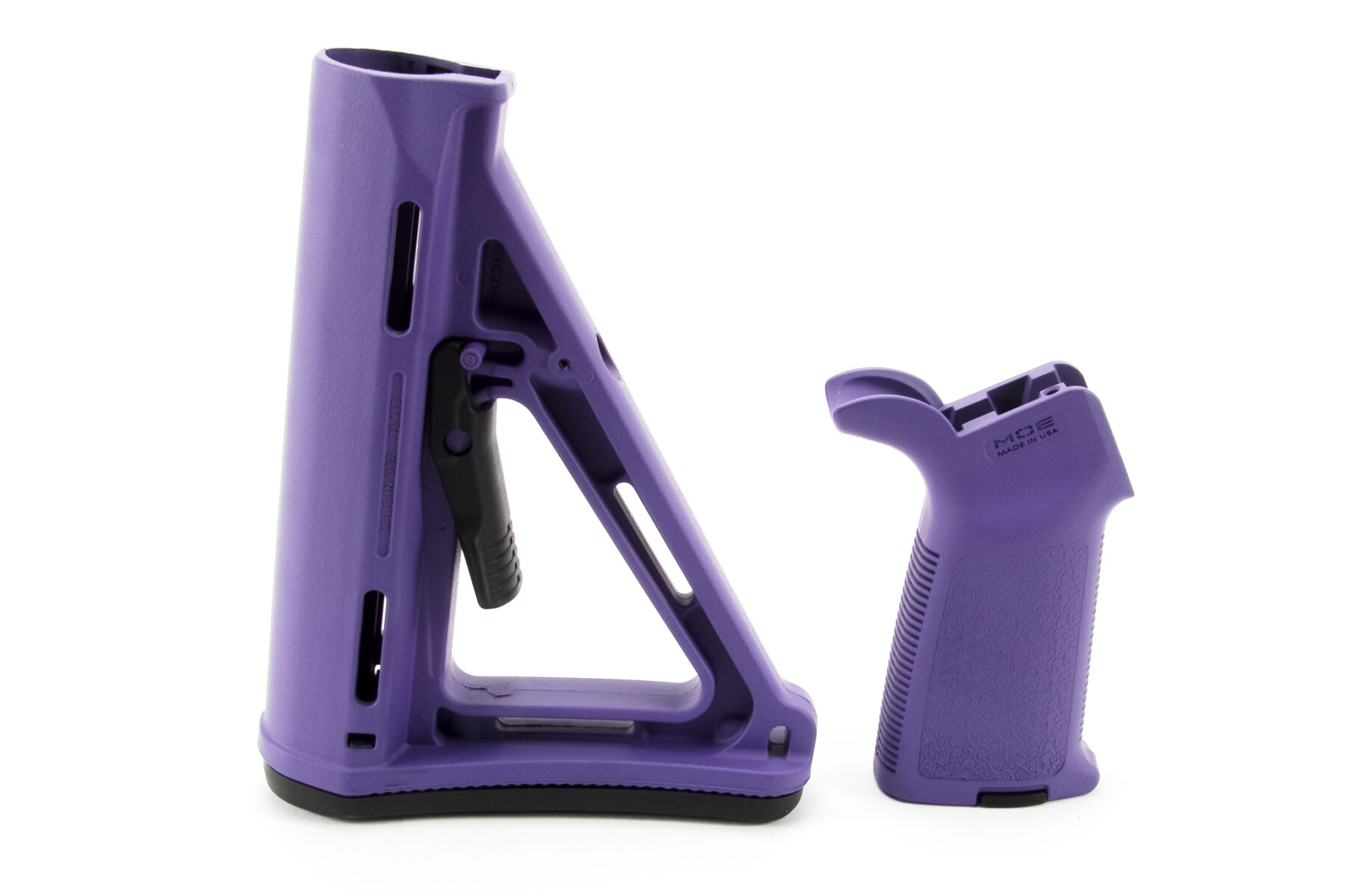 Magpul Moe Carbine Stock Mil-spec and MOE Grip Combo - Wild Purple Cerakote