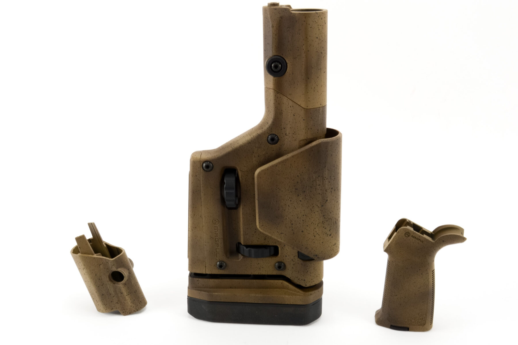 Magpul PRS Rifle Stock Mil-spec and MOE Grip Combo - Coyote Battleworn ...