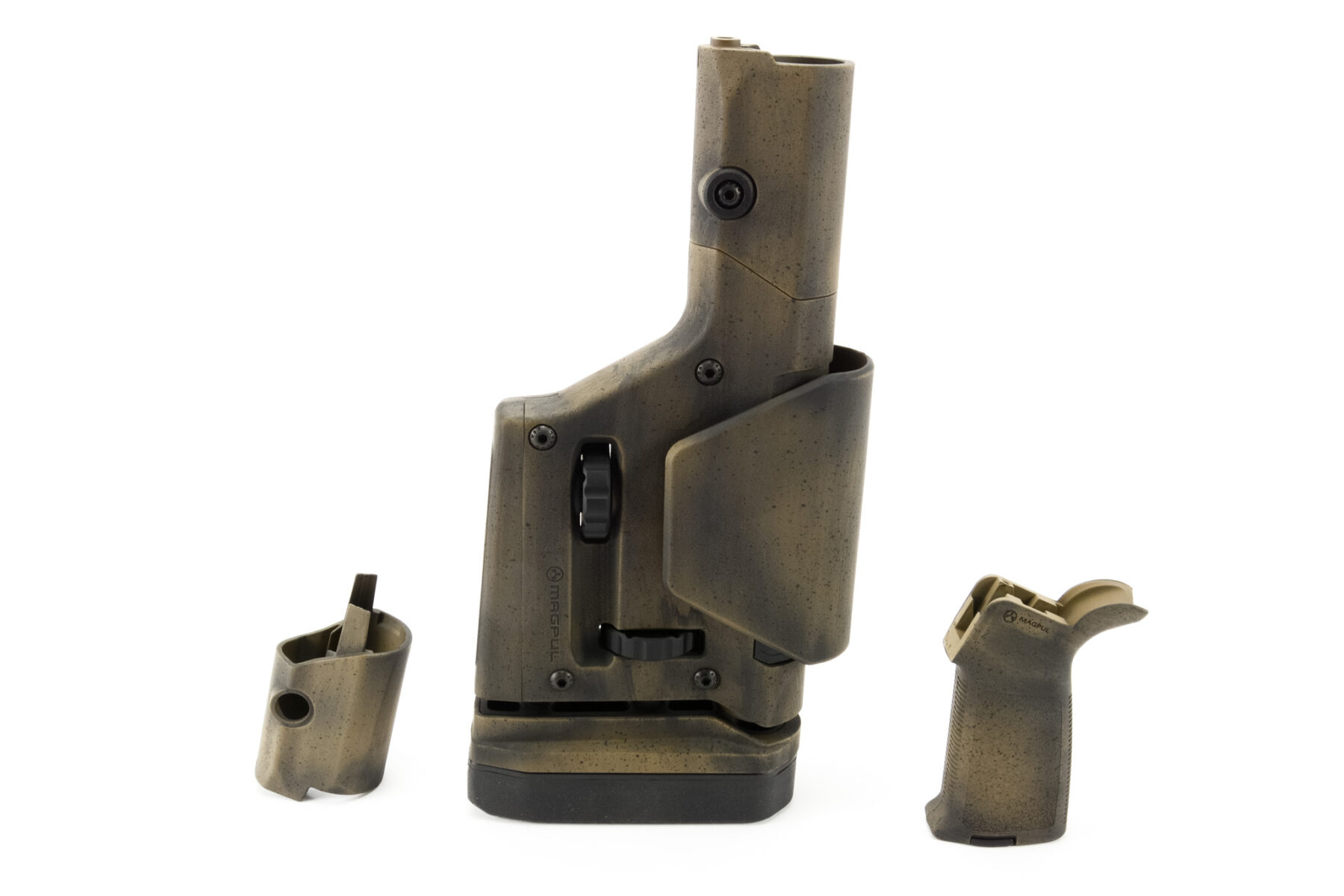 Magpul PRS Rifle Stock Mil-spec and MOE Grip Combo - FDE Battleworn ...