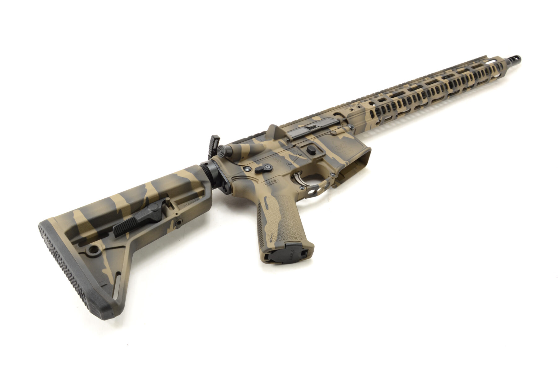 BKF M4 MOD-1 16" 1/7 Twist 5.56 Nato SL-S Cerakoted Rifle - FDE Tiger ...