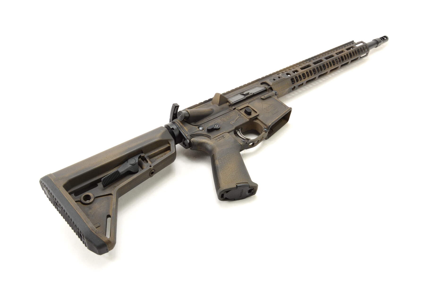 BKF M4 MOD-1 M4 16" 1/7 Twist 5.56 Nato Rifle - Bronze Battleworn