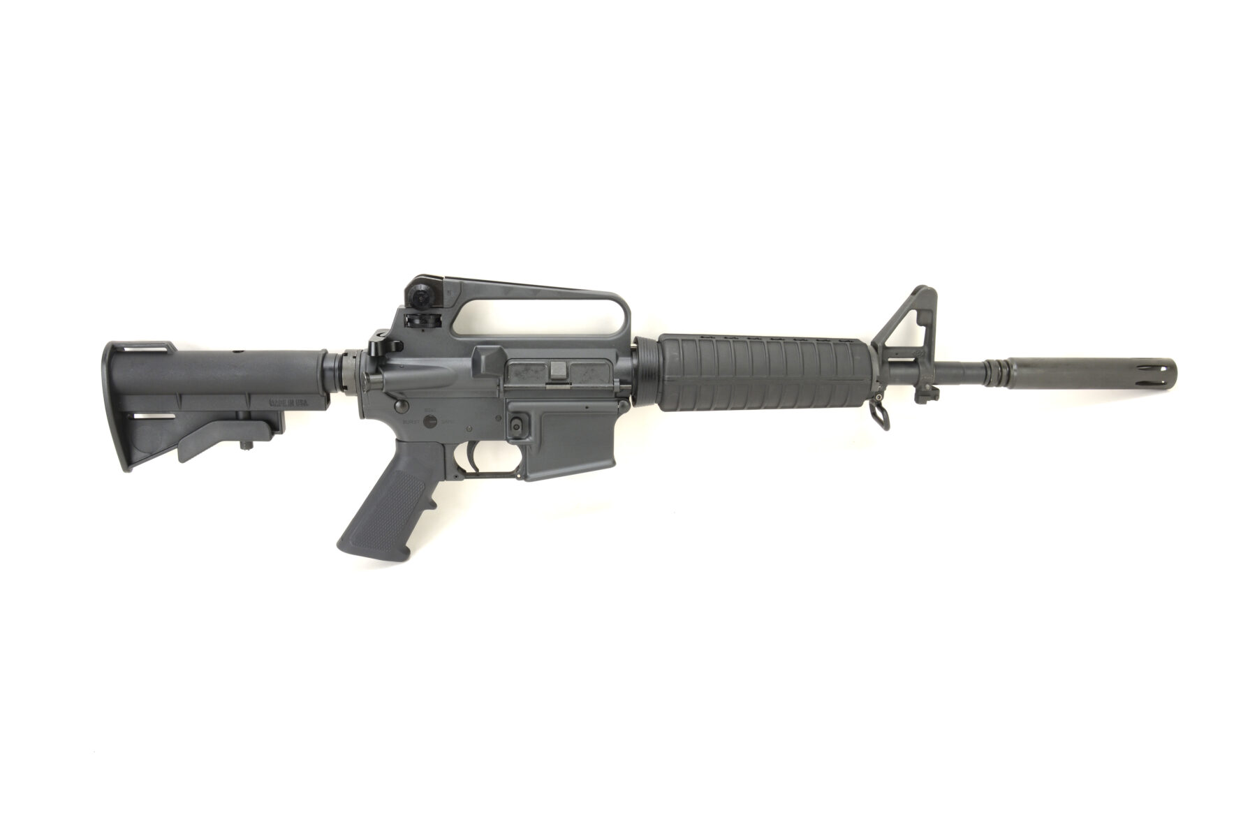 BKF M16A2 11.5" 1/7 Twist 5.56 Nato XM177 Style Retro Rifle - Colt Grey ...