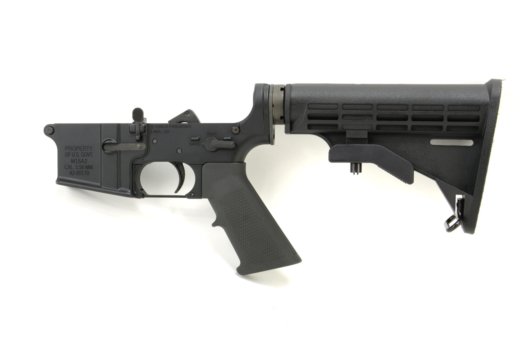 BKF M16A2 Complete Lower Receiver - Colt Grey Anodized