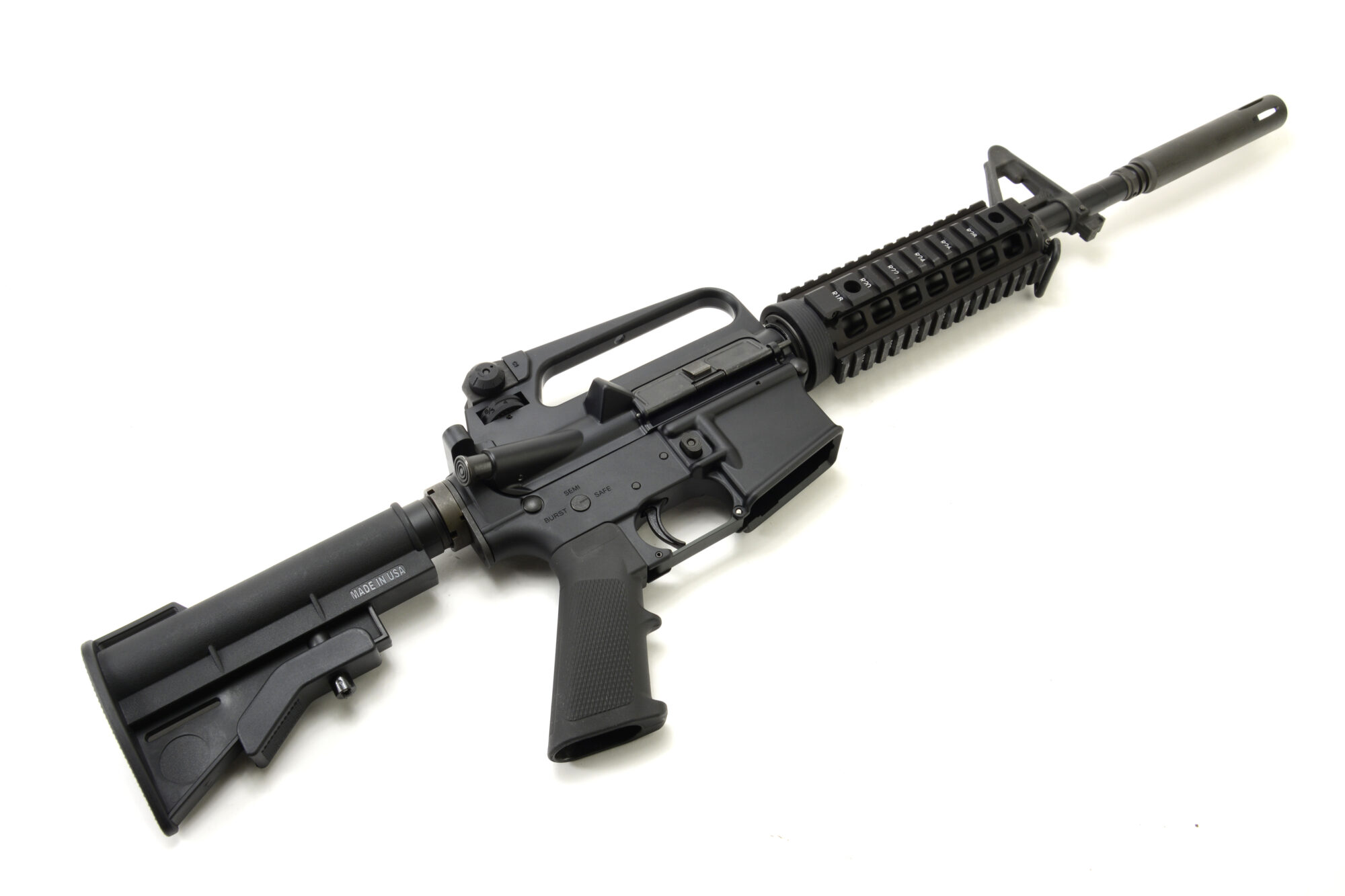 BKF M16A2 Chrome Lined Phosphate 11.5" 1/7 Twist 5.56 Nato Quad-Rail ...