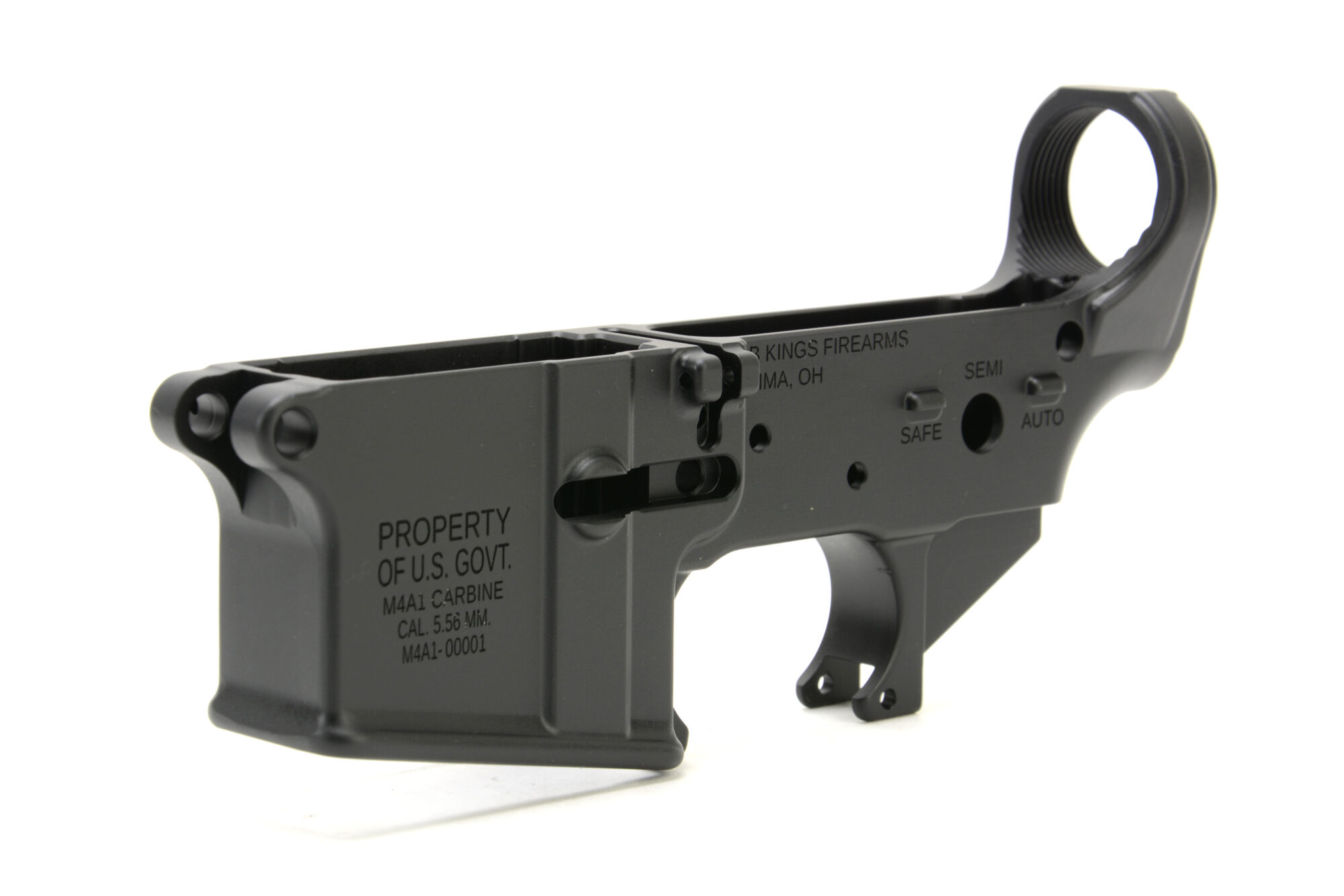 BKF M4A1 Stripped Lower Receiver - Black Anodizing