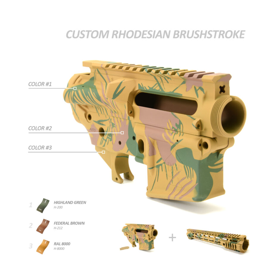 ADD Custom Cerakote to a Builders Set - Rhodesian Brushstroke