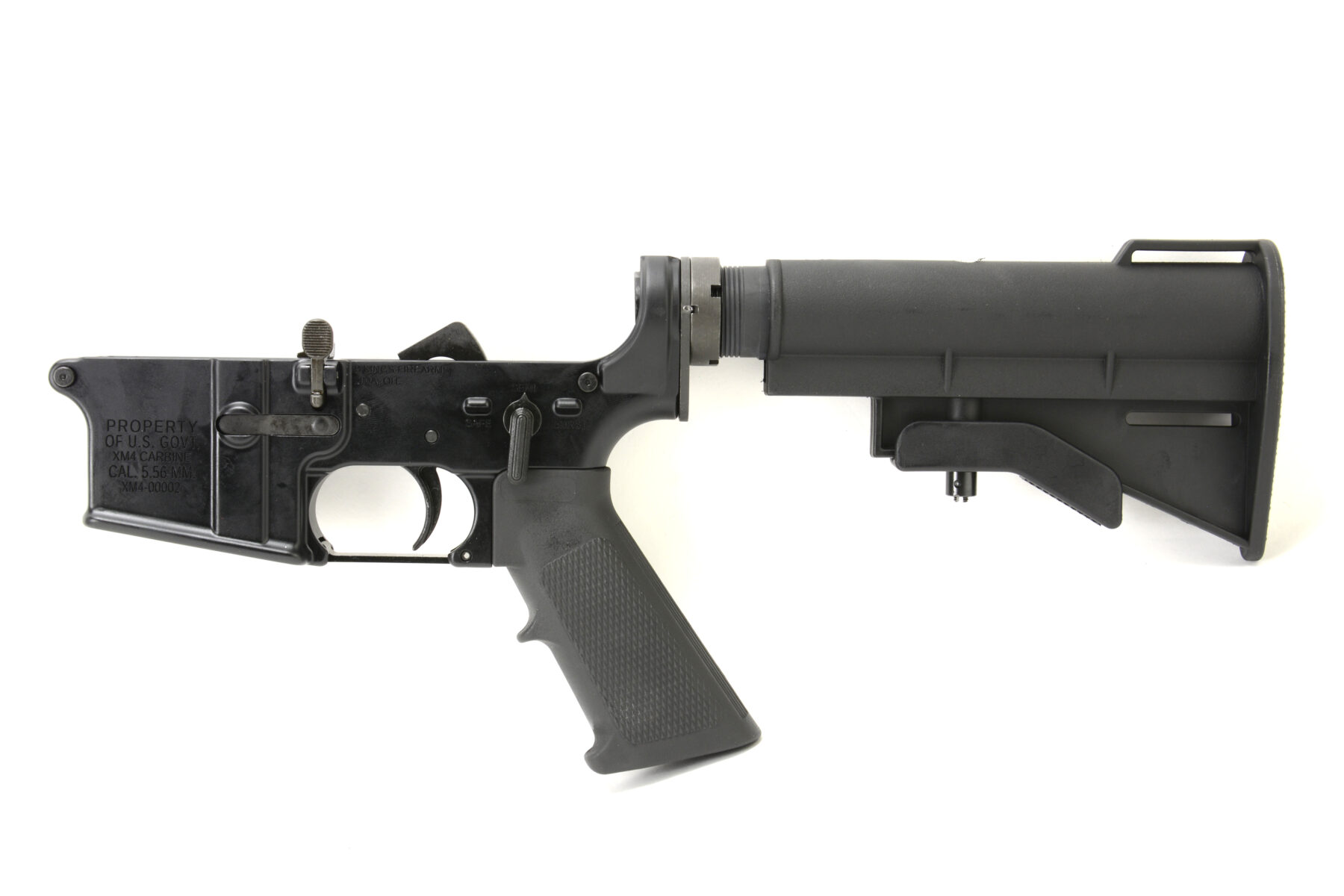 BKF XM4 Carbine Complete CQB Lower Receiver - Black Anodized