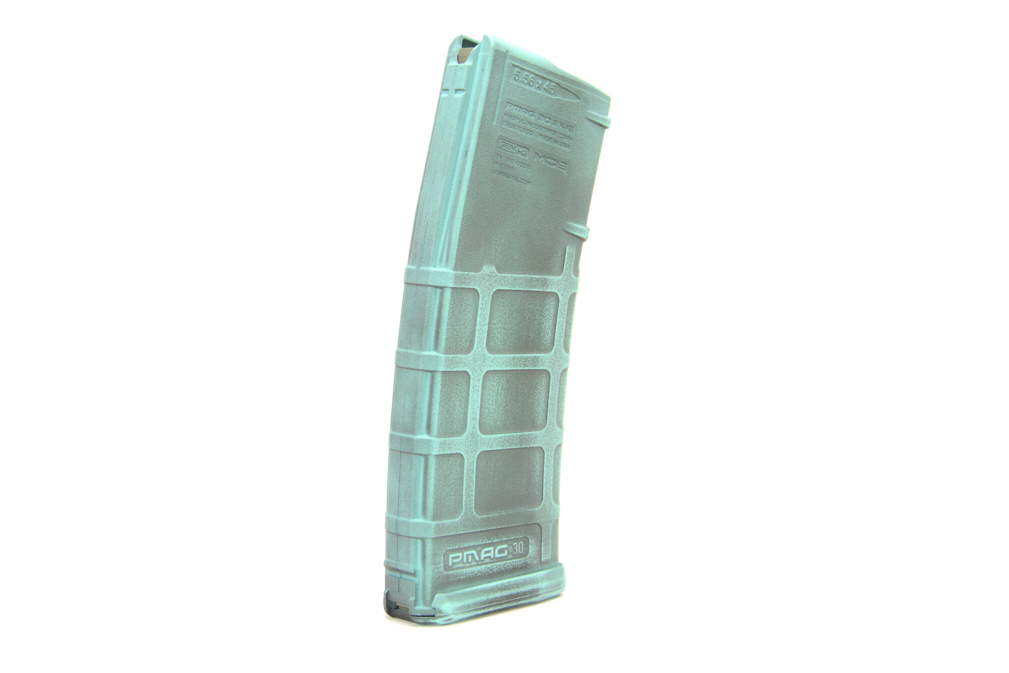 Magpul Pmag Moe 5.56 30rd - Robbins Egg Blue Battleworn Cerakote