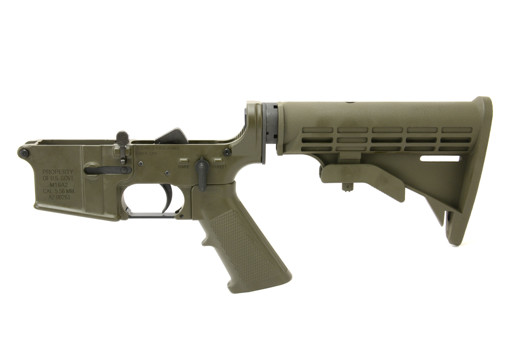 BKF M16A2 Complete Lower Receiver - Colt Grey Anodized