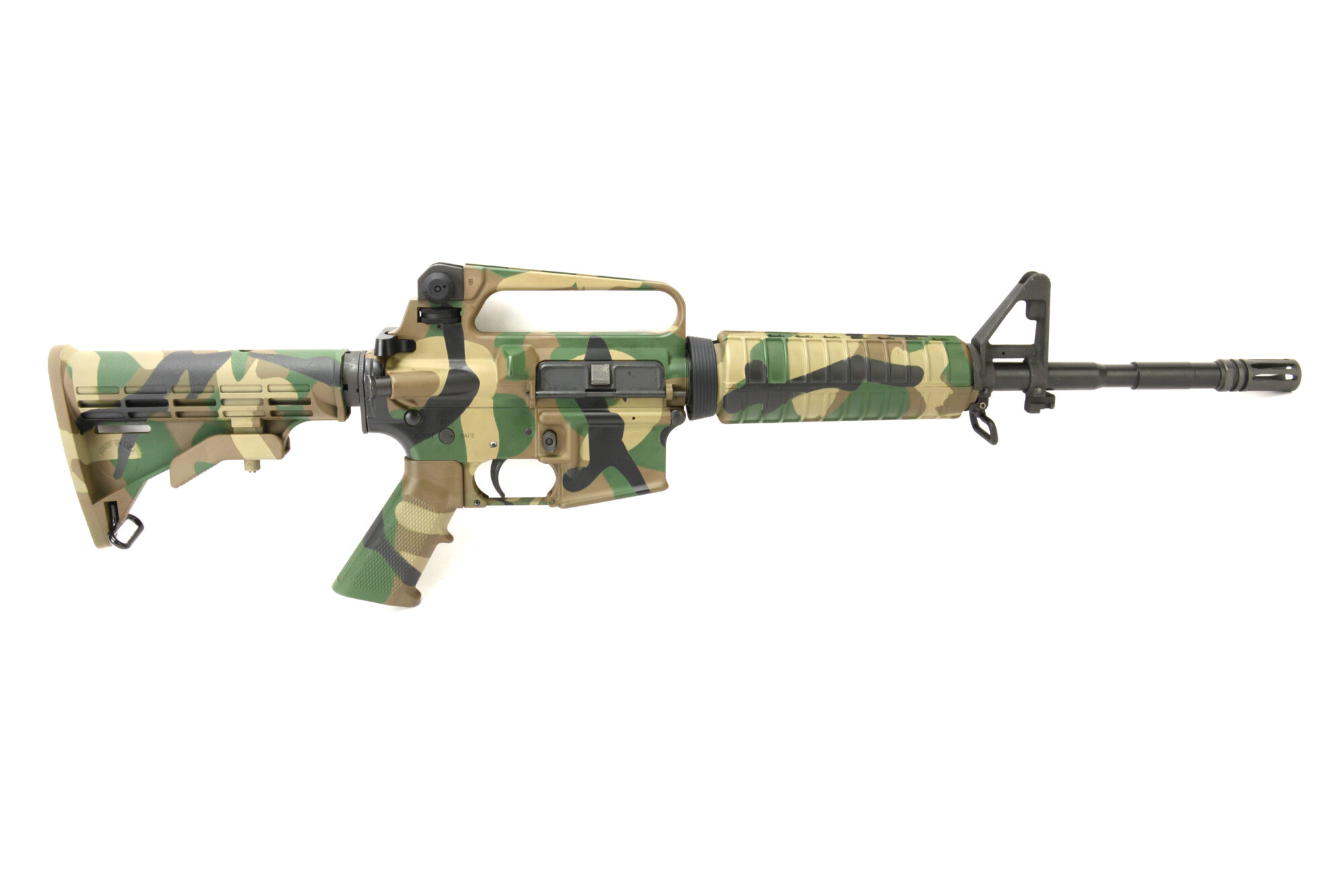 BKF M16A2 Chrome Lined Phosphate 14.5" 5.56 Nato Retro Carbine - M81 ...